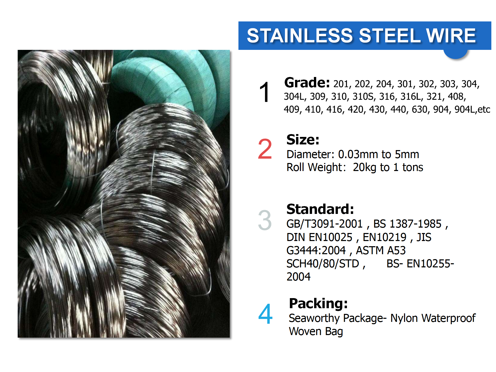 Wholesale AISI ASTM 1mm 1.2mm 1.5mm 2mm 301 302 303 304 304L 309 310 ...